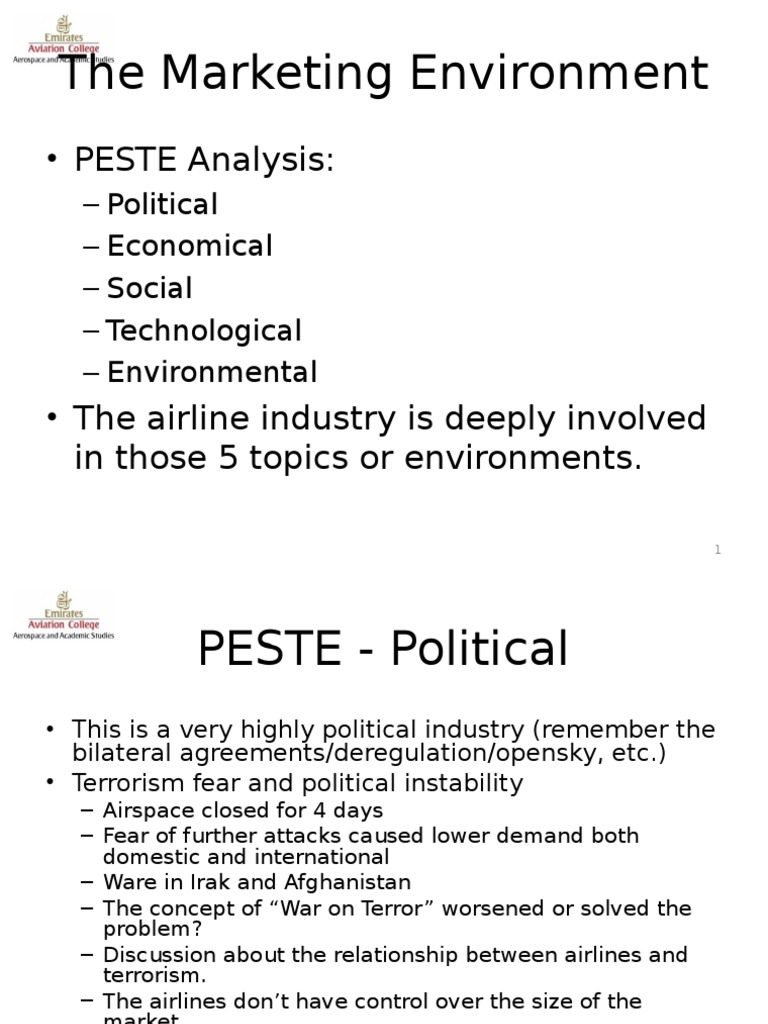 The Marketing Environment: - PESTE Analysis | PDF | Labour Economics ...