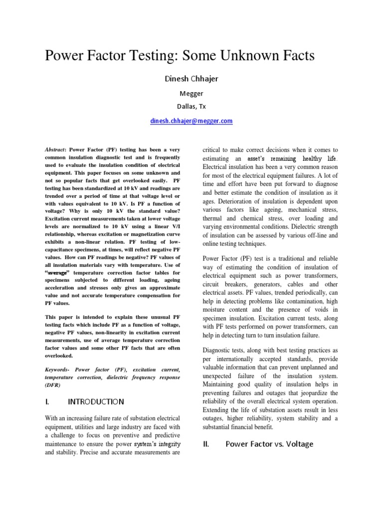 Negative Power Factor | PDF | Transformer | Electric Current