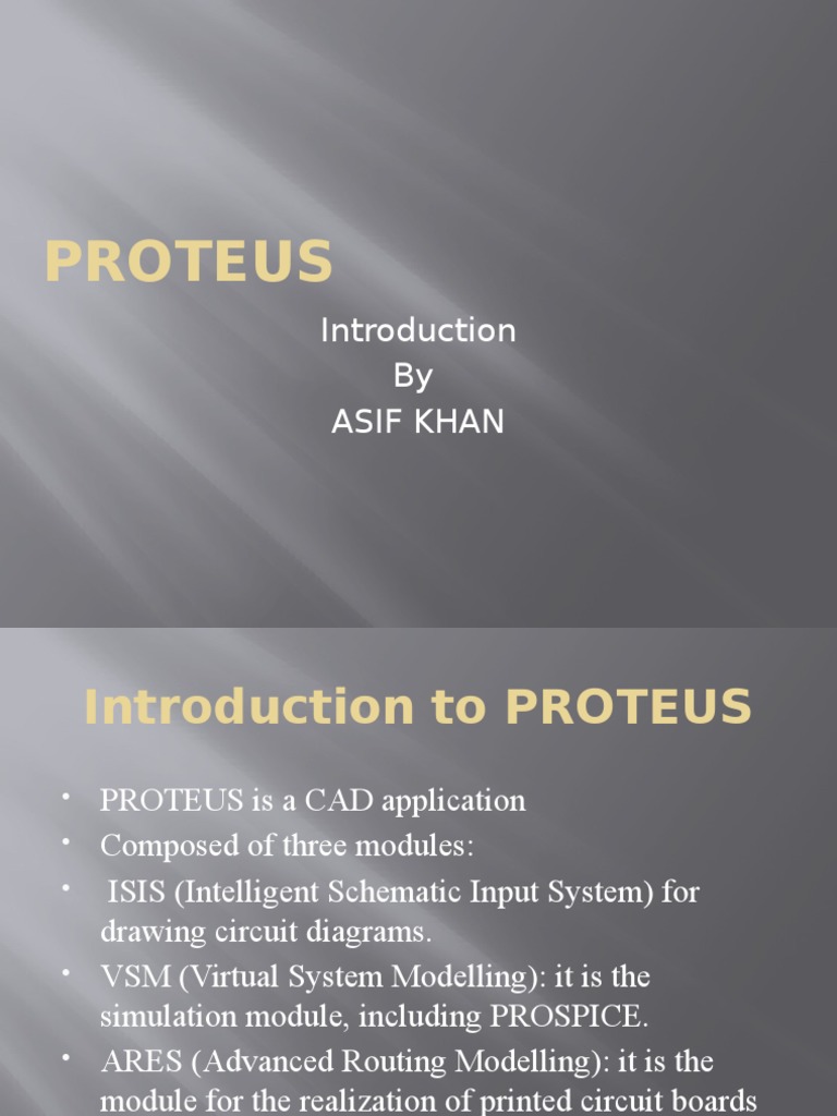 Introduction To Proteus | PDF