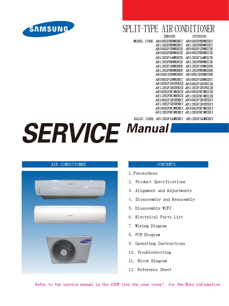 Samsung Ar09 12hsfncwknze Hasznalati | PDF | Air Conditioning ...