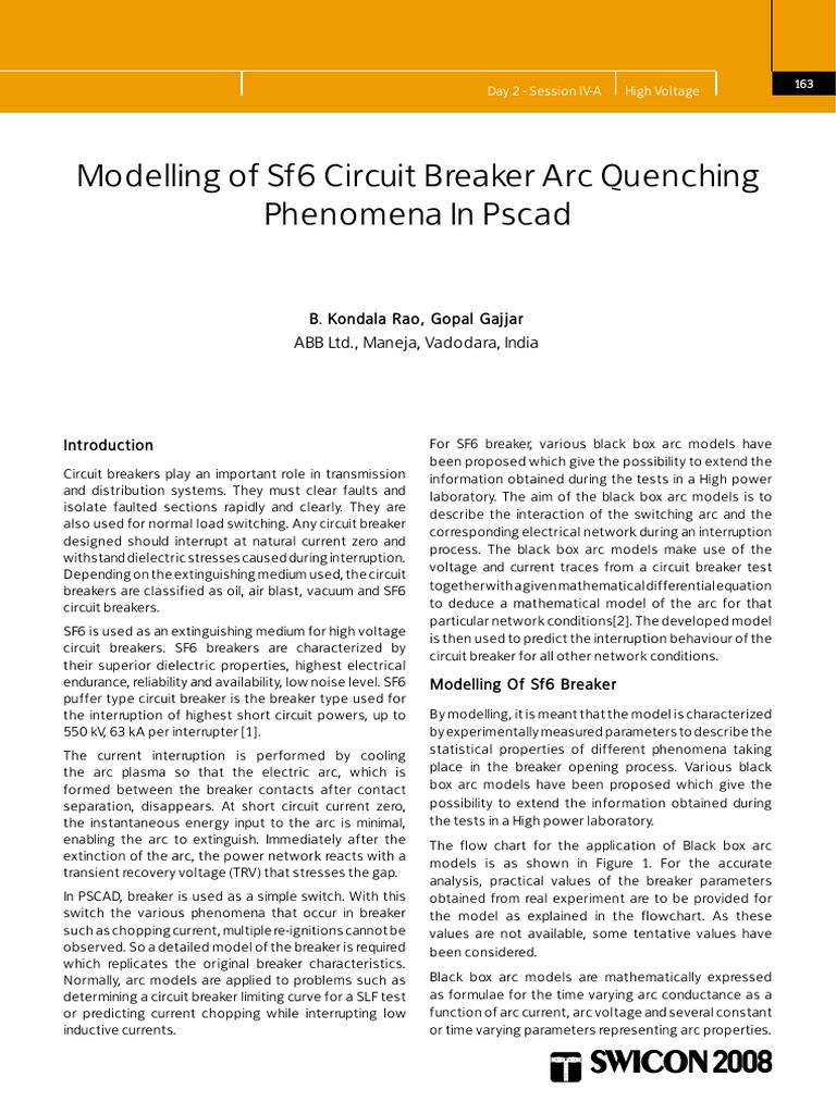 Arc Model Pscad | PDF | Electric Arc | Capacitor