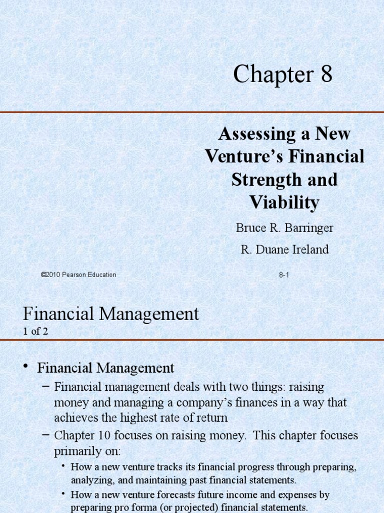 Assessing A New Venture's Financial Strength and Viability | PDF ...