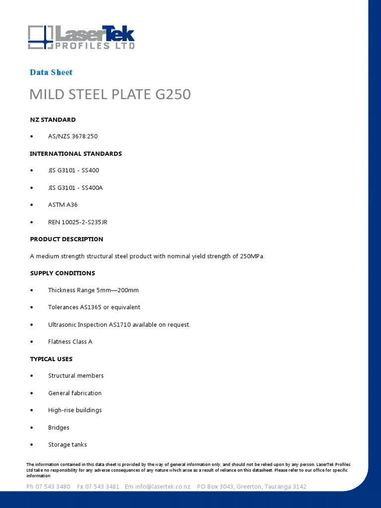 g250 1 | PDF | Structural Steel | Steel