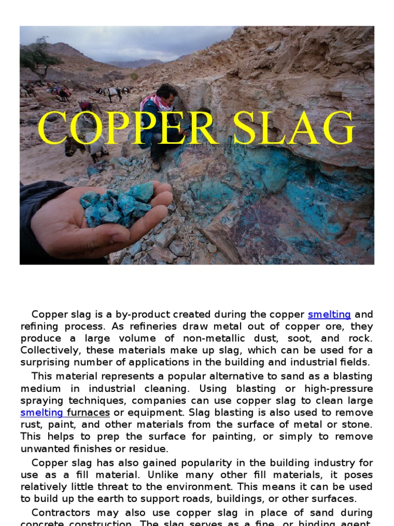 Copper Slag Short Presentation | PDF