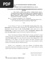 Letter For Refund of EMD | PDF | Business Law | Government