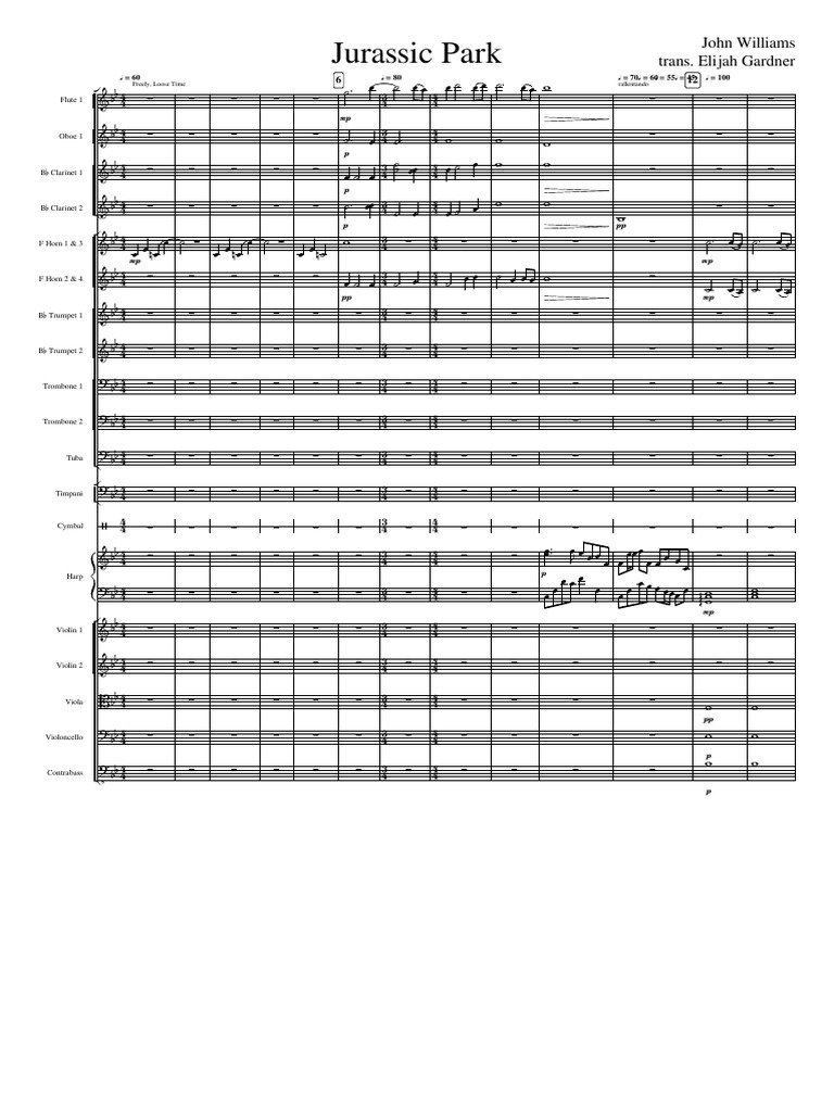 Jurassic Park - Full Orchestra | PDF