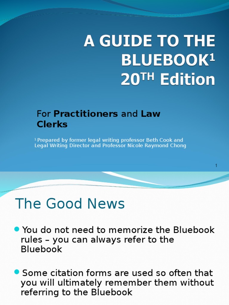 Bluebook Guide Practitioners20th Ed | PDF | Case Citation | United ...