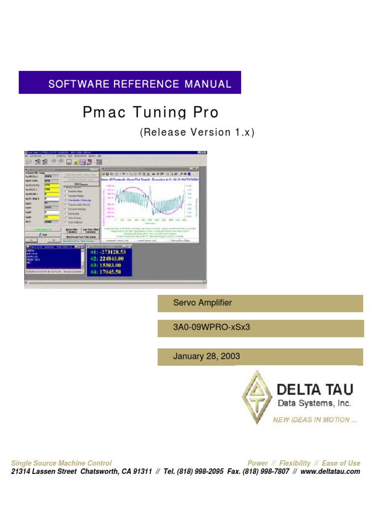 Pmac Tuning Pro PDF | PDF | Bandwidth (Signal Processing) | Feedback