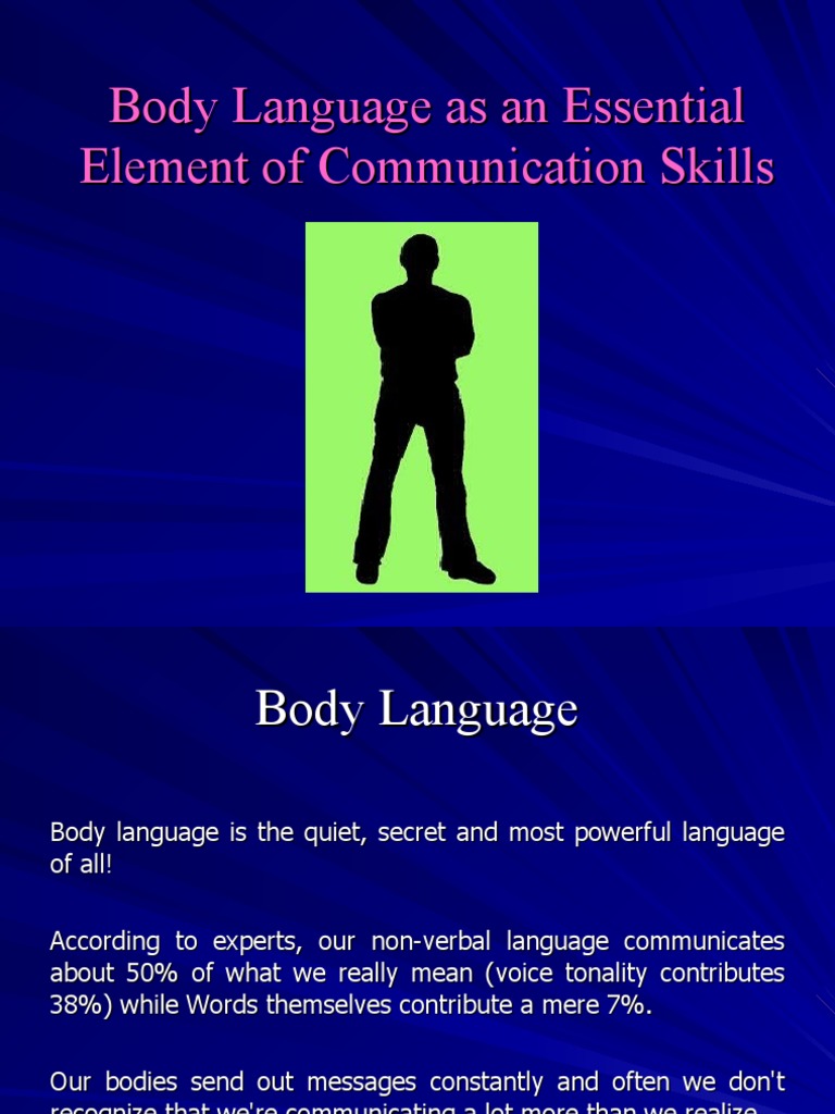 Body Language N Handshakes | PDF | Nonverbal Communication | Body Language