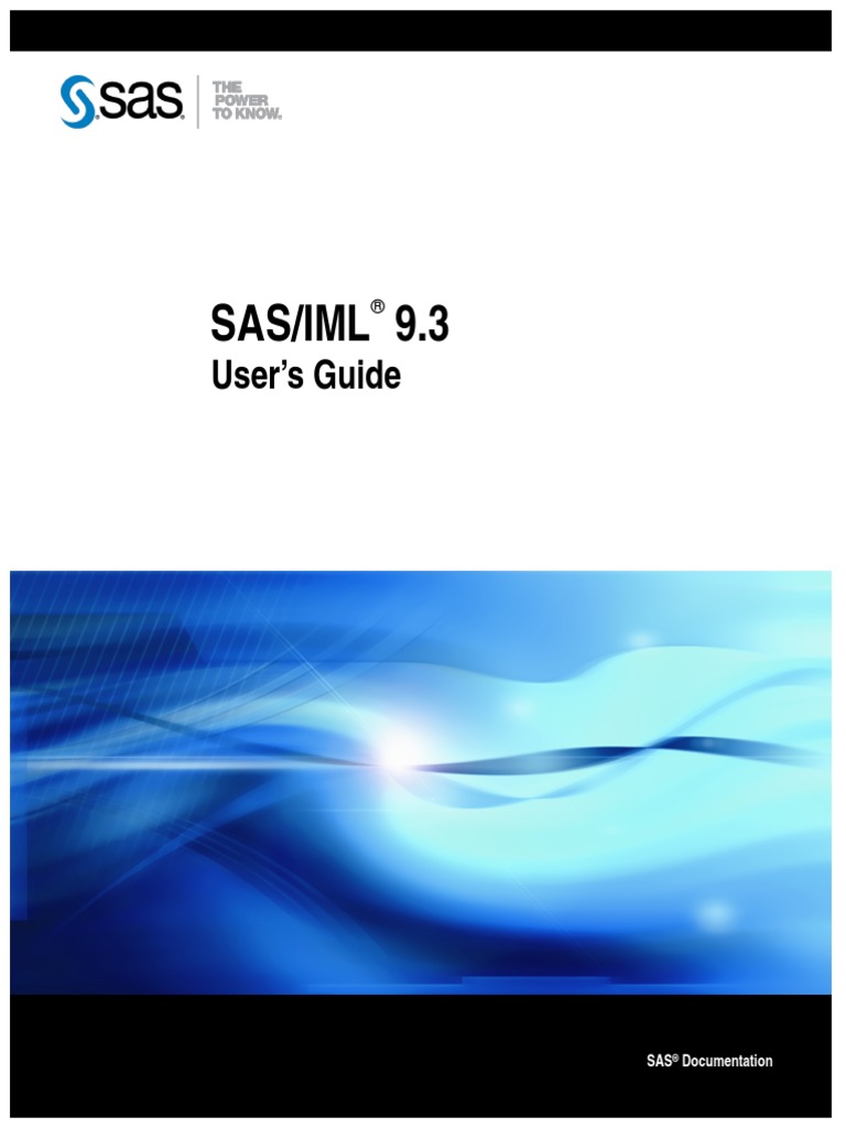 SAS IML User Guide PDF | PDF | Sas (Software) | Matrix (Mathematics)
