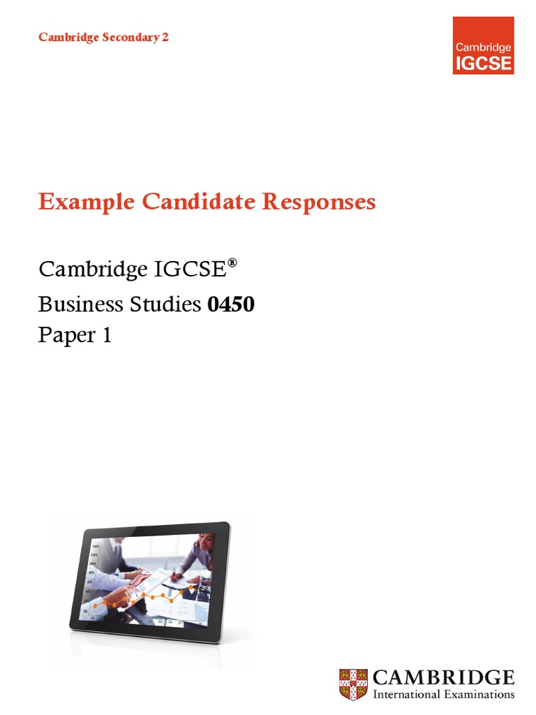 Example Resoponses IGCSE BUSINESS STUDIES | PDF | Test (Assessment ...