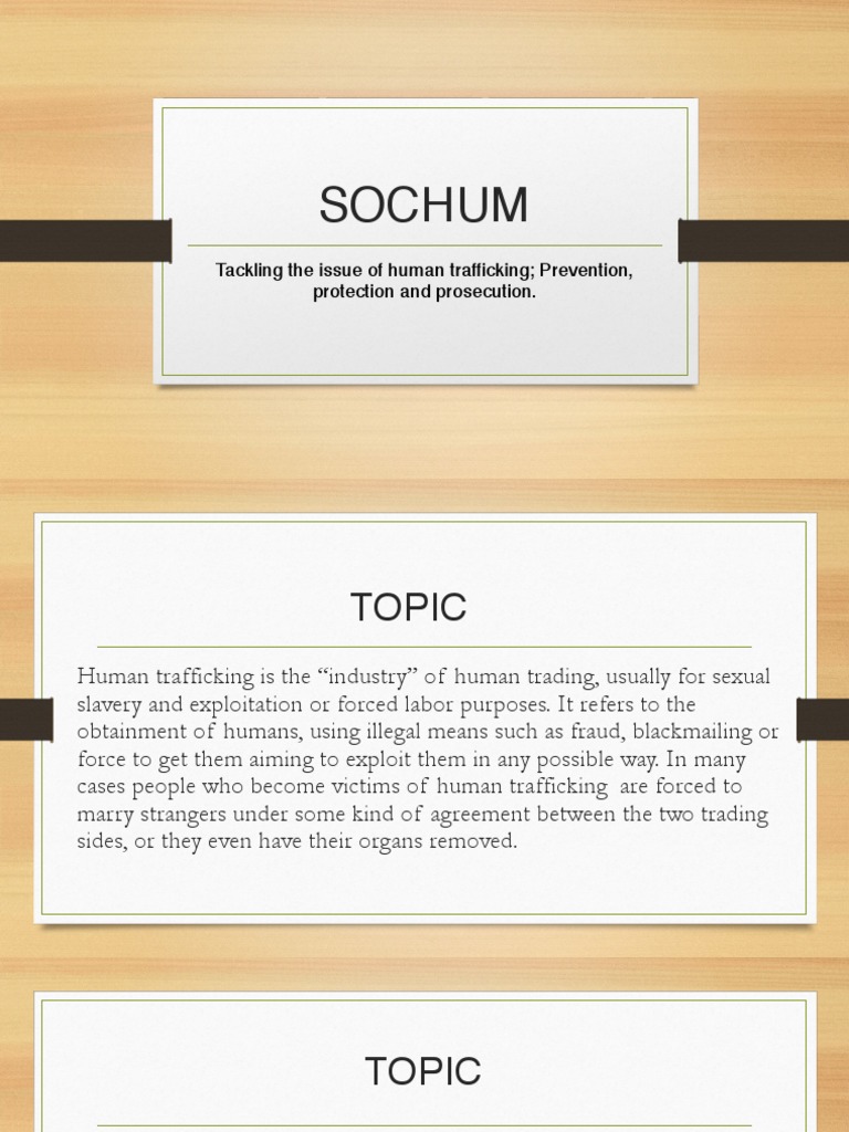 Sochum 17 | PDF | Human Trafficking | Black Market