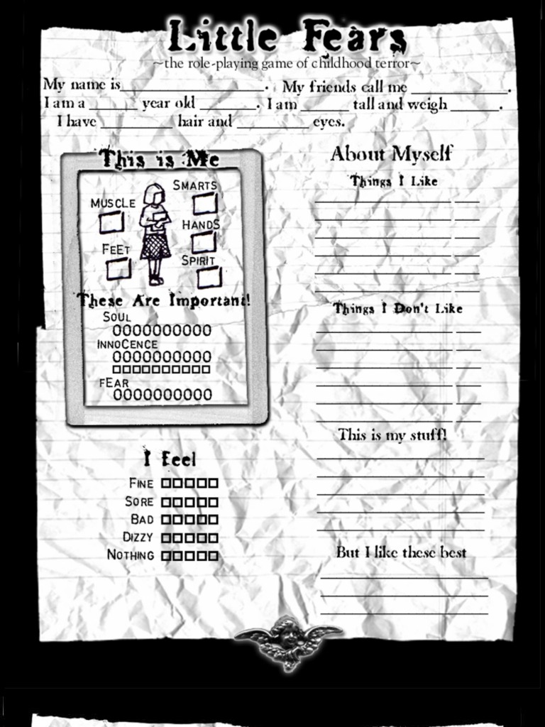 Little Fears - Character Sheet | PDF
