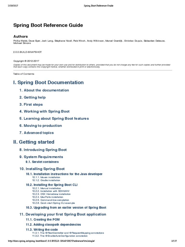 Spring Boot | PDF | Command Line Interface | Java (Programming Language)