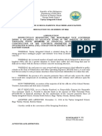 PTA SAMPLE Resolution | PDF | Educational Organizations | Government