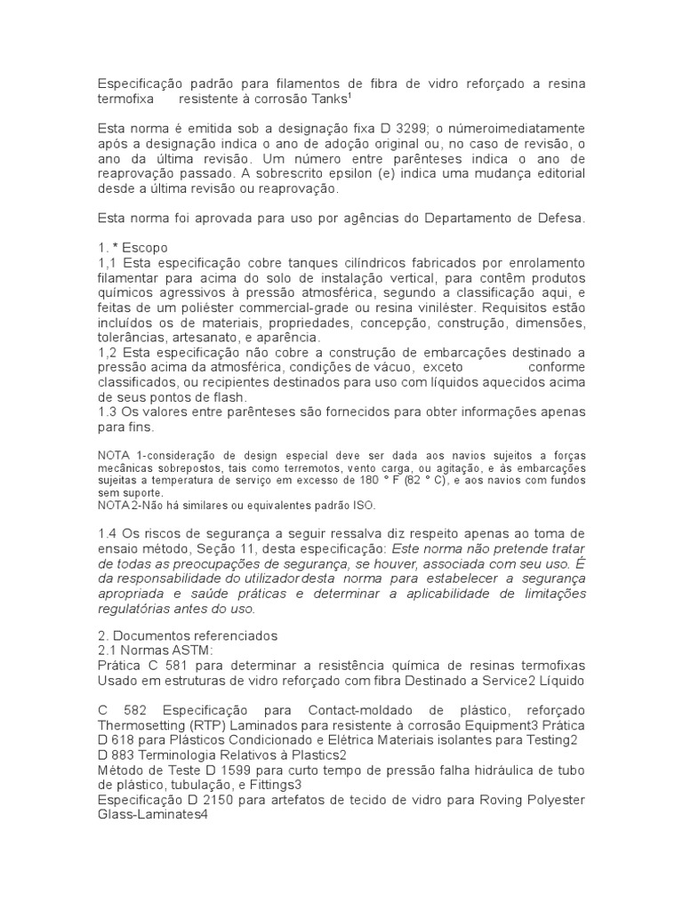 Astm D 3299 00 Pdf Estresse Mecânica Corrosão