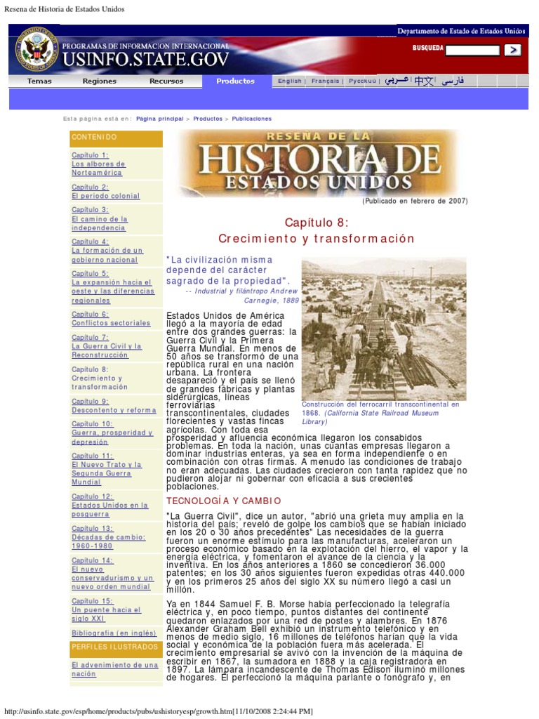 historia estados unidos.pdf | siux | Los Estados Unidos