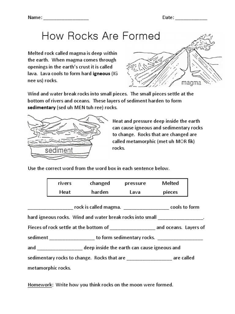 4 Science Rocks Minerals Information Sheet | PDF | Rock (Geology ...