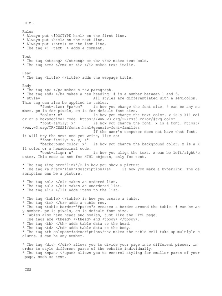 Codecademy Course - HTML & CSS | PDF | Html Element | Cascading Style Sheets