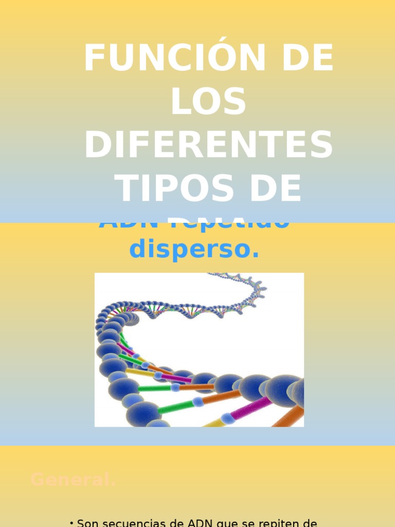Tipos de ADN y su Función | PDF | Gene | Elemento transponible