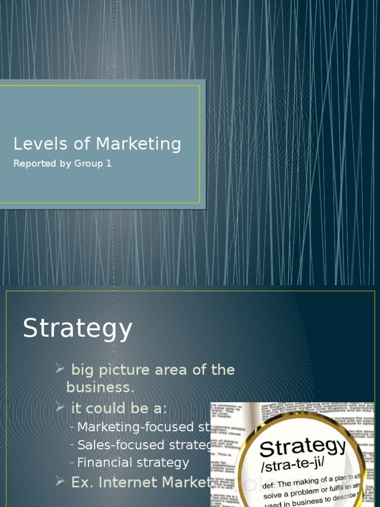 Levels of Marketing | PDF | Strategic Management | Macroeconomics