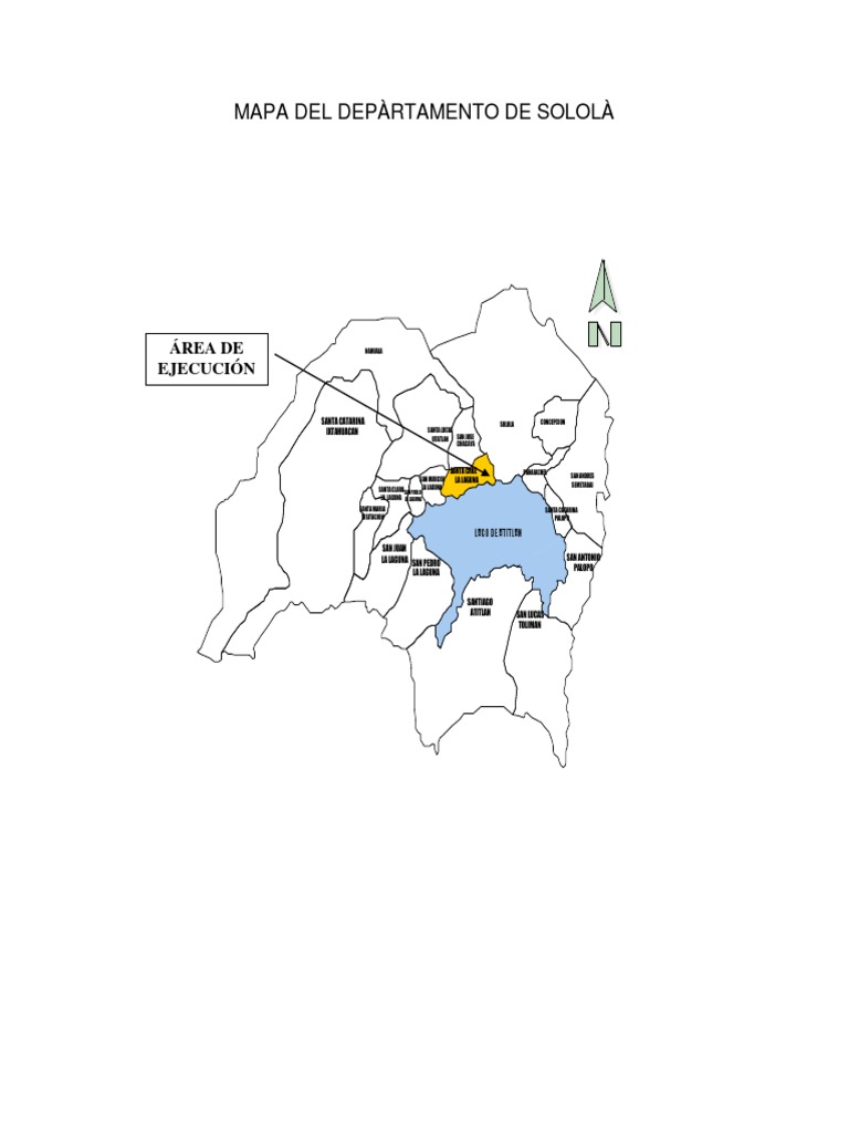 Mapa del Departamento de Sololá | PDF