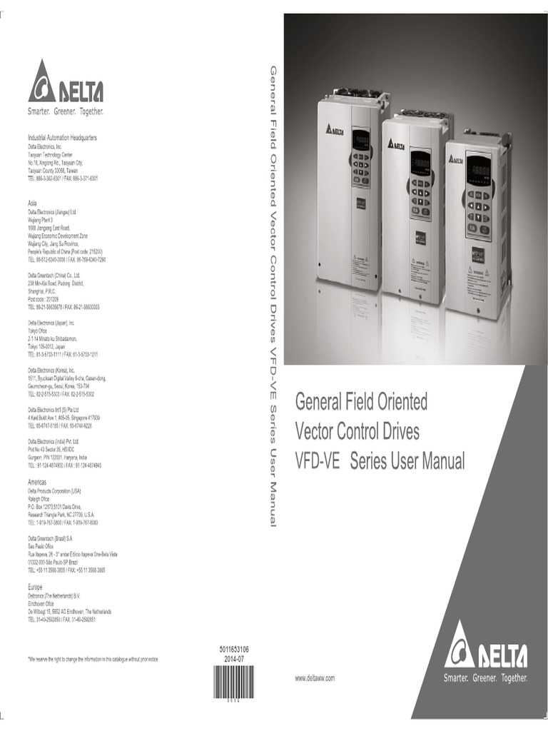 Delta VFD-VE | PDF | Alternating Current | Mains Electricity