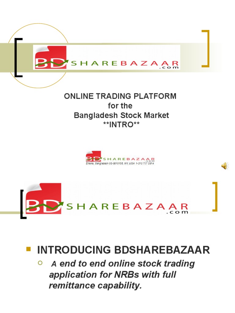 Online Trading Platform For The Bangladesh Stock Market INTRO | PDF ...