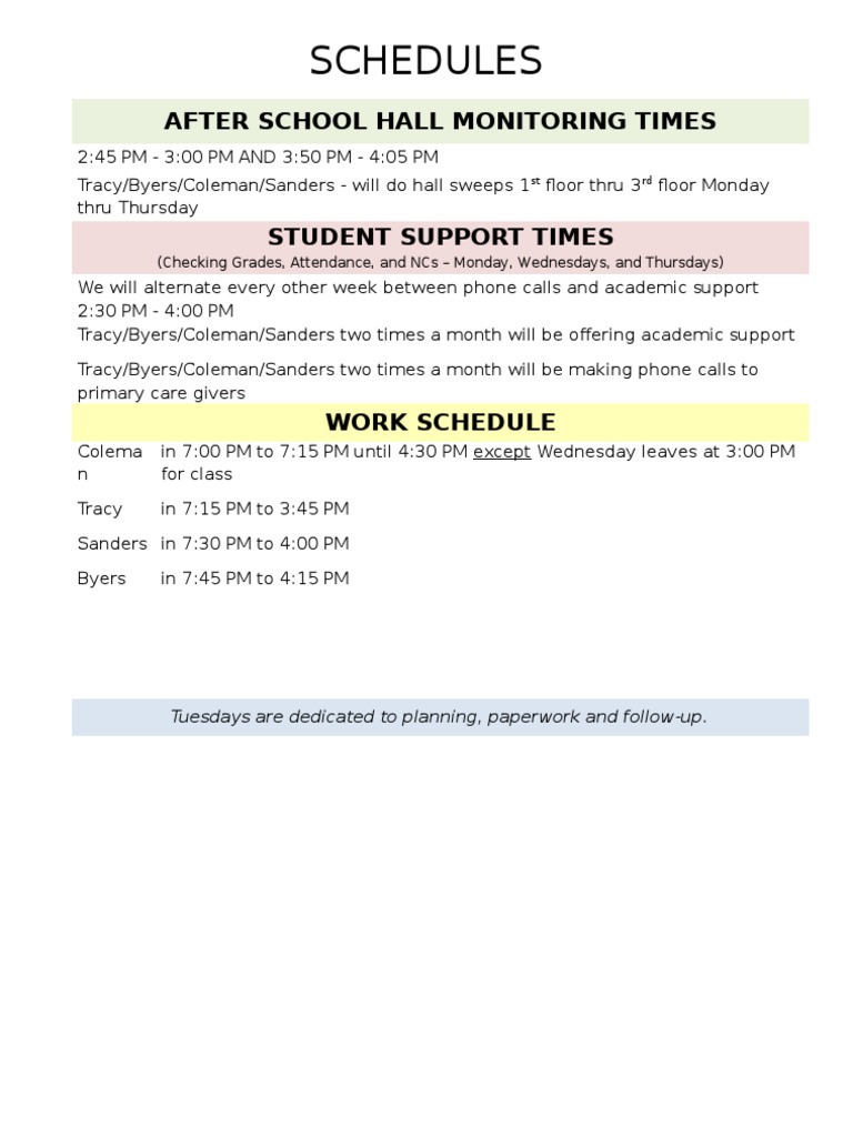 After School Supervision | PDF