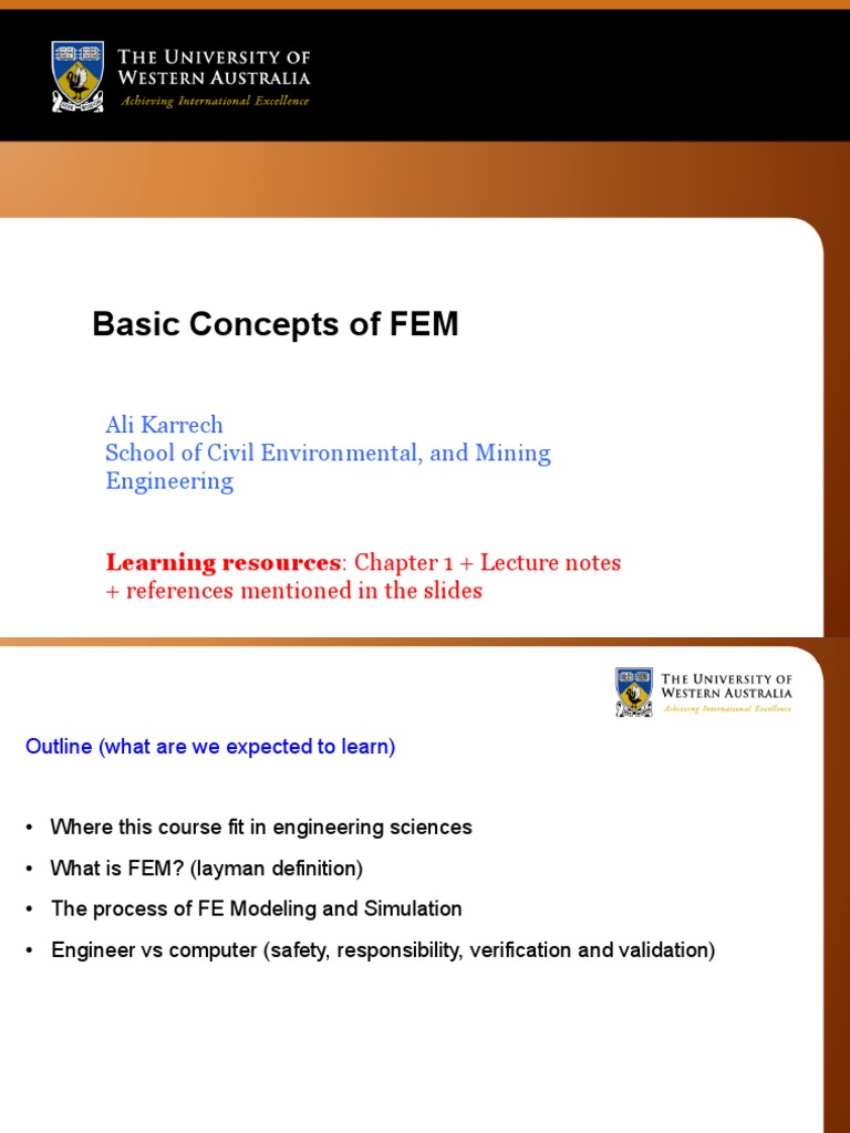 Basic Concepts of FEM | Finite Element Method | Mathematical Analysis