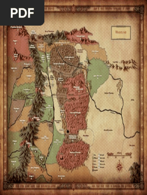 The Hobbit Map Wilderland