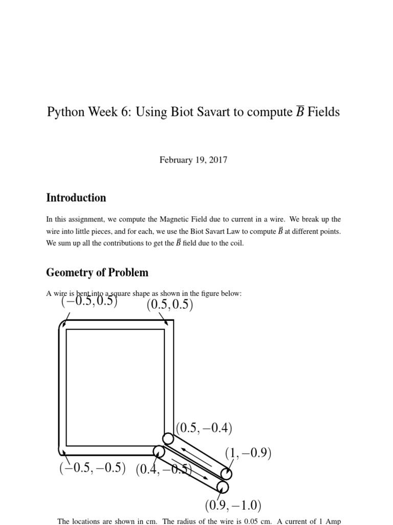 Python | PDF | Array Data Structure | Magnetic Field
