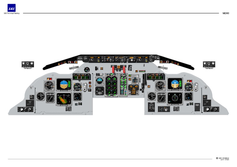 MD80 Cockpit Main Panel | PDF