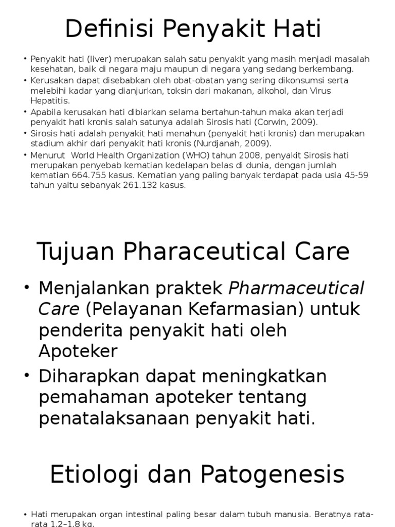 Definisi Penyakit Hati | PDF