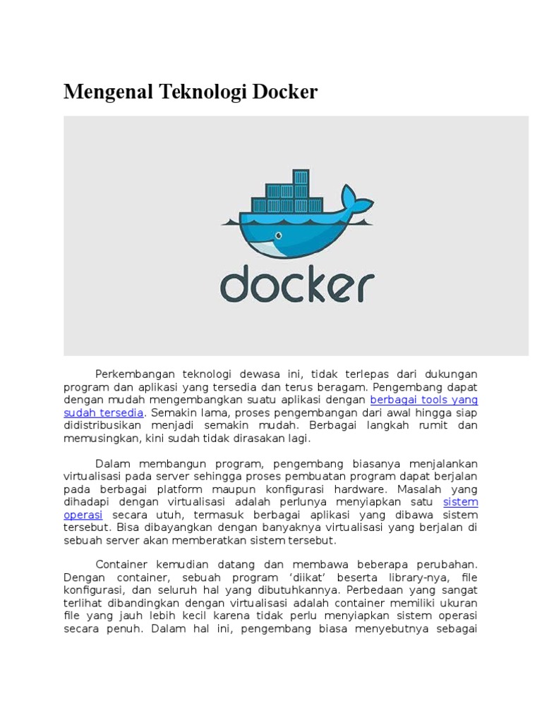 Mengenal Teknologi Docker | PDF Mengenal Teknologi Docker | PDF