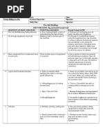 JSA For Cable Tray Installation-Reviewed by CBRE | PDF | Personal Protective Equipment | Oil Spill