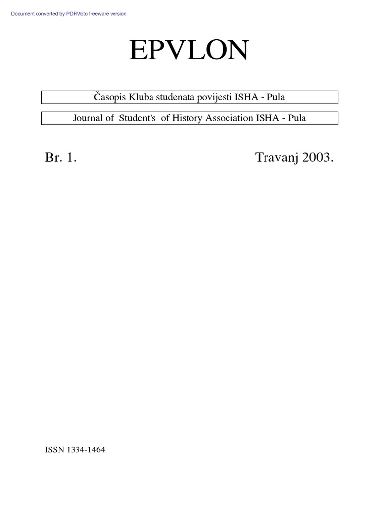 Časopis Epulon 1 PDF | PDF