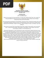 Teks UUD 1945 PDF Untuk Upacara | PDF