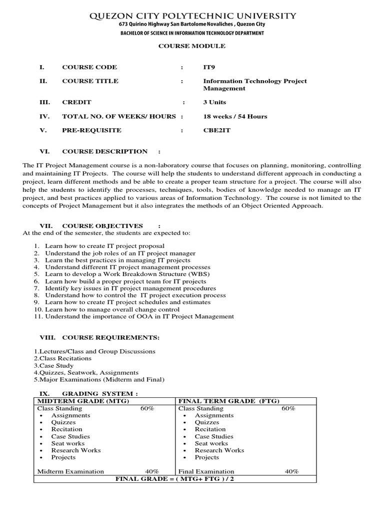 Handout ITPM | PDF | Project Management | Agile Software Development