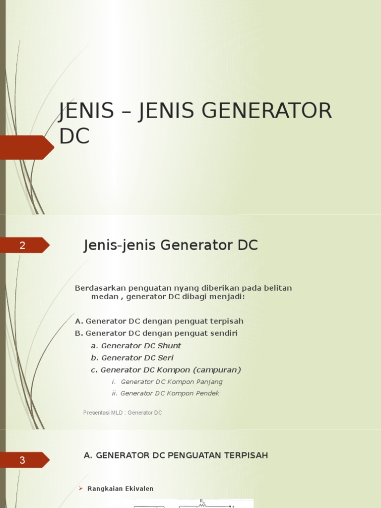 Rumus Rumus Generator DC | PDF