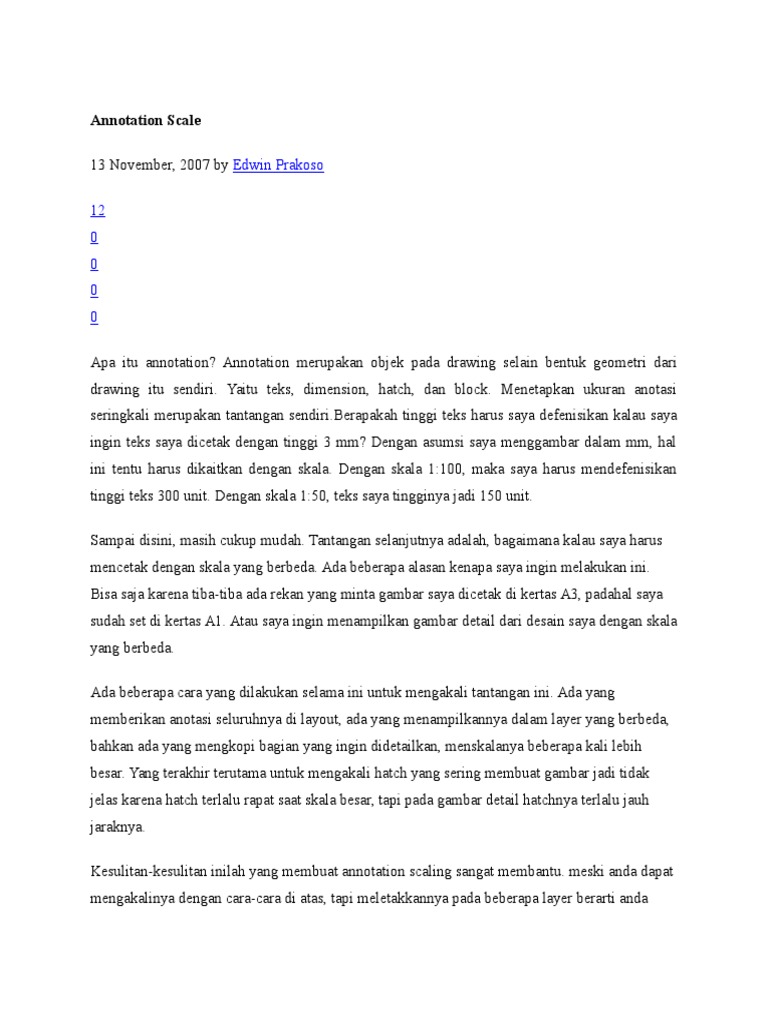 Annotation Scale | PDF