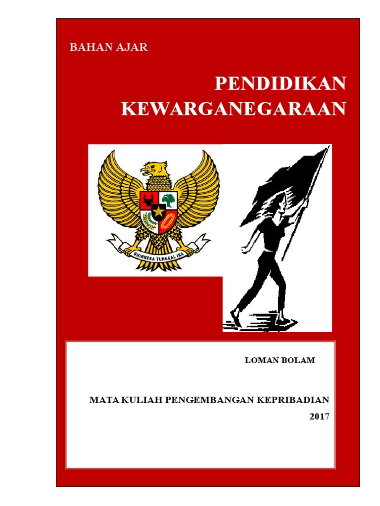 1 Cover Bahan Ajar PKN | PDF