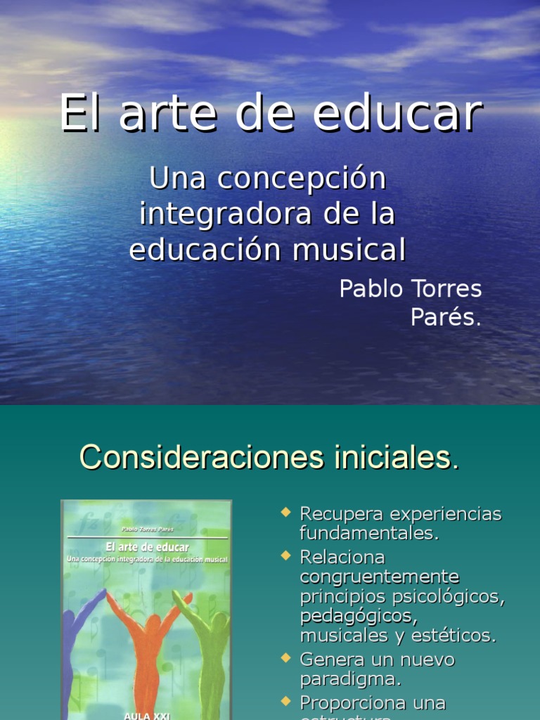 El Arte de Educar Presentación | PDF