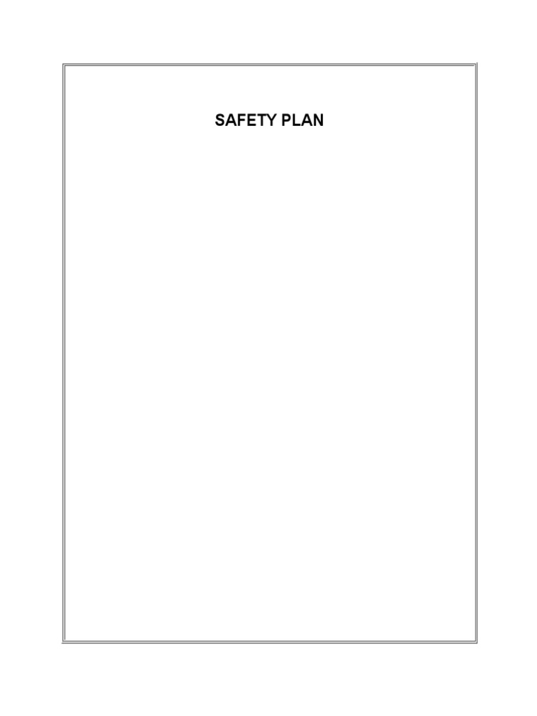 Contoh Safety Plan | PDF