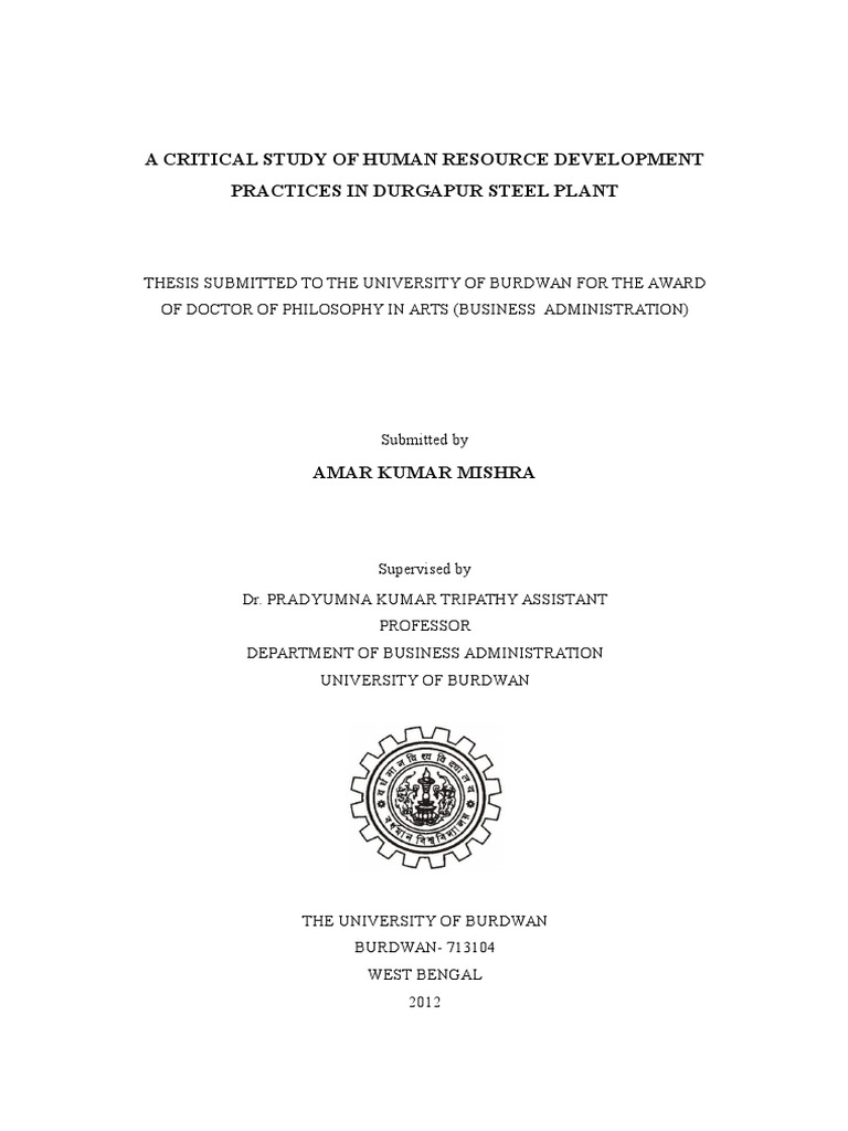Final Thesis Word Final | PDF | Human Resource Management | Performance ...