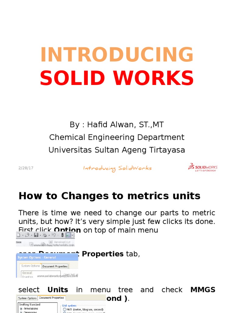 Introducing Solid Works | PDF | Geometry | Space