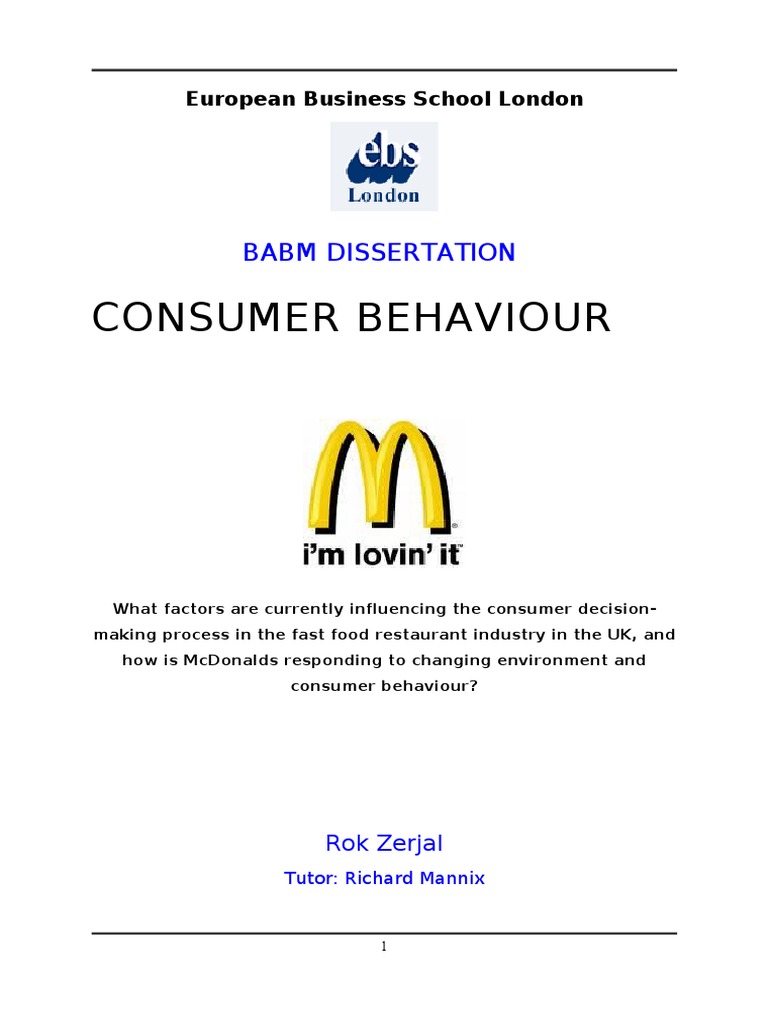 Dissertation 4 PDF | PDF | Consumer Behaviour | Attitude (Psychology)