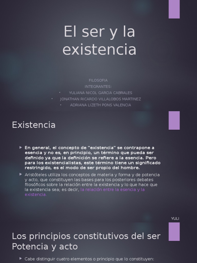 Concepto de existencia en filosofía | PDF | Existencia | Filosofía