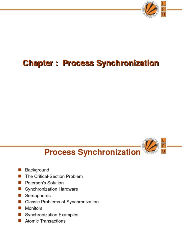 Os Process Synchronization Pdf Thread Computing Computer Data Storage