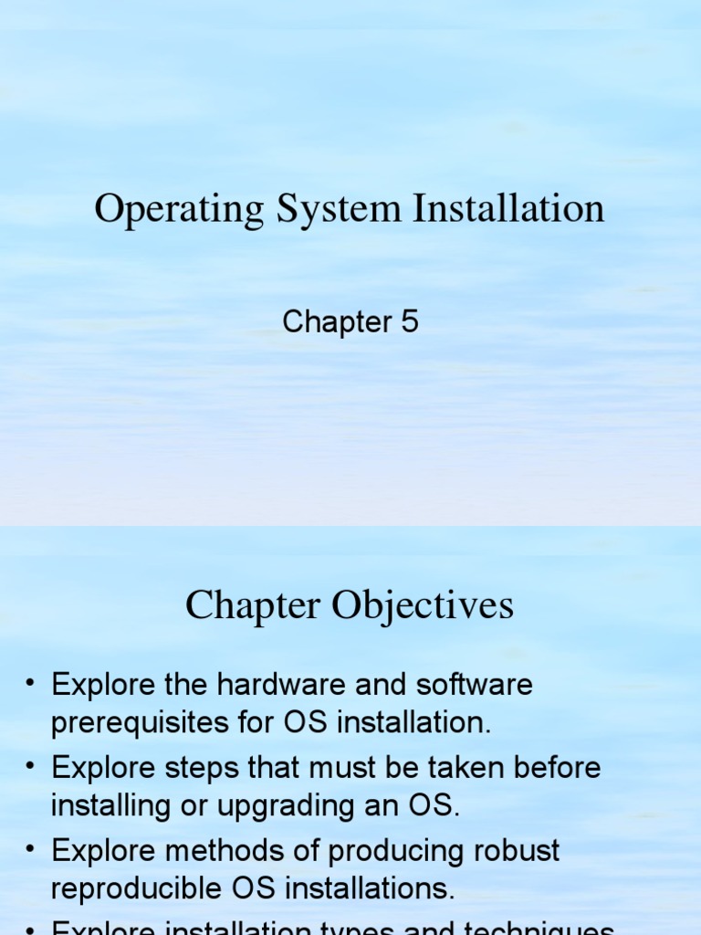 OS Installation 101 | PDF | Operating System | Installation (Computer ...